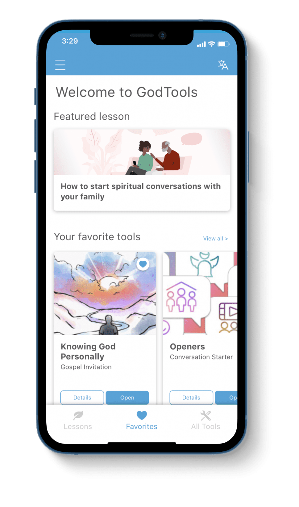 GodTools 傳福音 App 介紹頁面 | 台灣學園傳道會